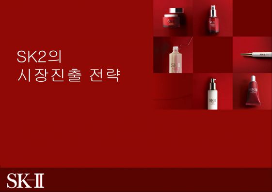 SK2의  시장진출 전략