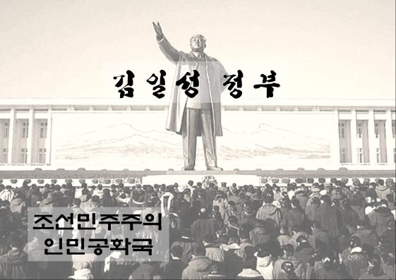 김일성 정부 레포트 자료