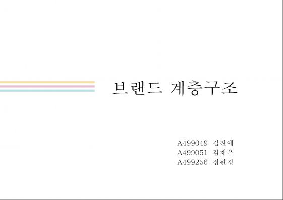 삼성LG대우를 통해 알아본 브랜드 계층구조와 전략