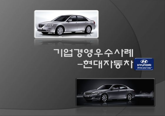 기업경영우수사례 -현대자동차