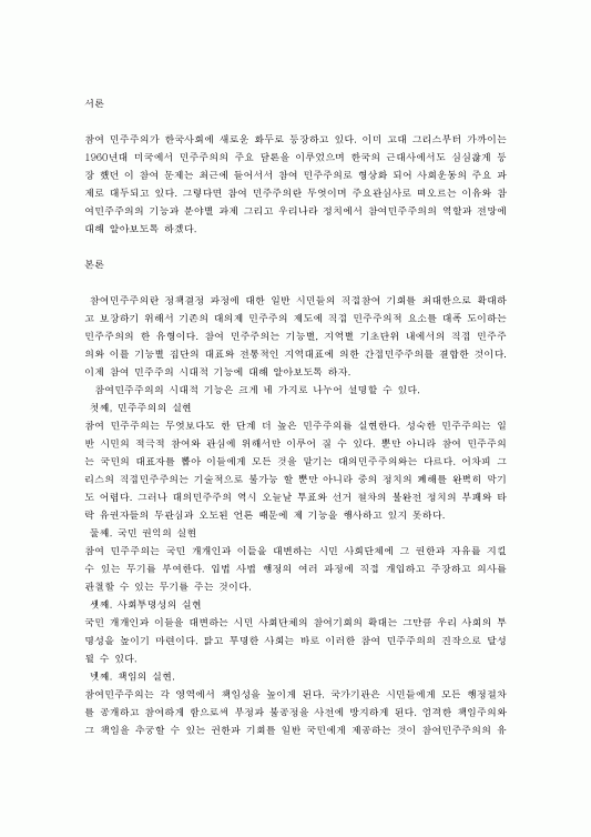 참여 민주주의