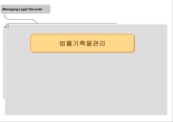 법률기록물관리.ppt