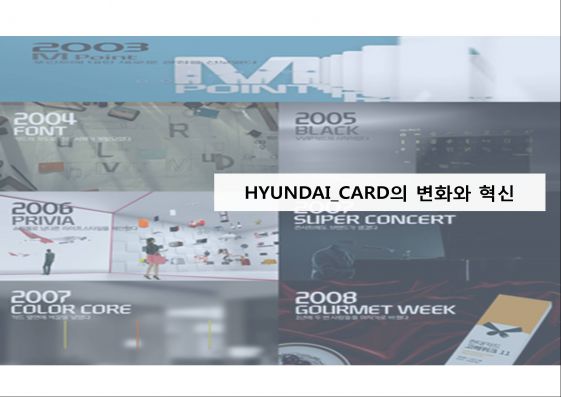 현대카드 경영혁신 전략분석과 현대카드 마케팅전략 분석 현대카드 미래발전가능성 분석