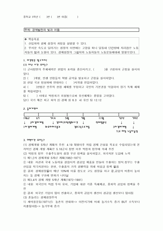 경제발전의 빛과 어둠