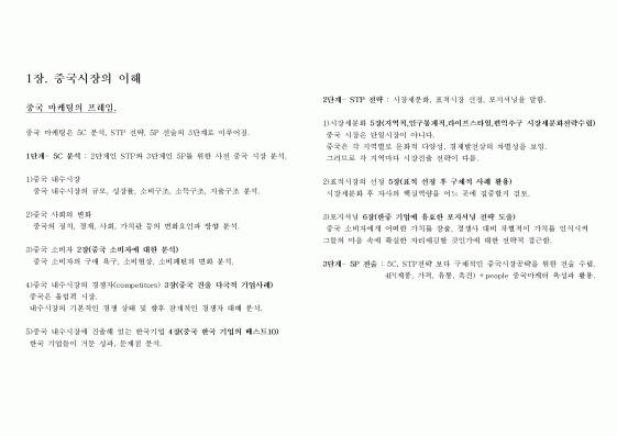 차이나마케팅 족보 (1장~6장)