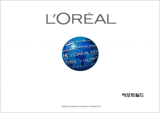로레알(loreal) swot, 4p,stp