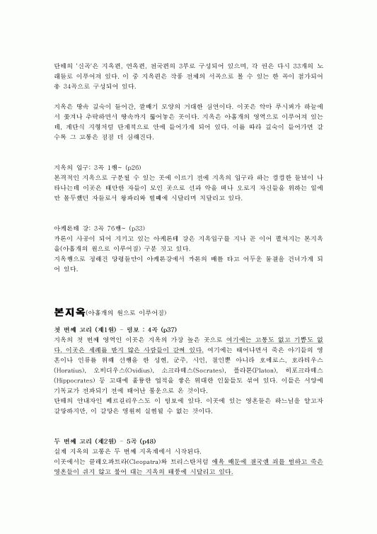 단테의 지옥편