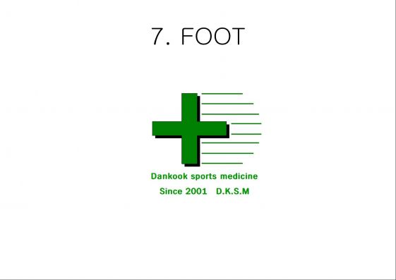 FOOT 레포트 자료