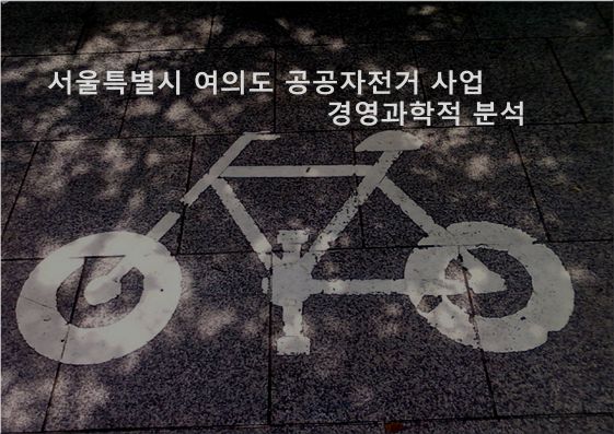 서울특별시 공공자전거 사업