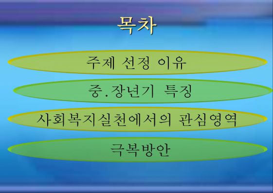인간행동과 사회환경 중장년기ppt