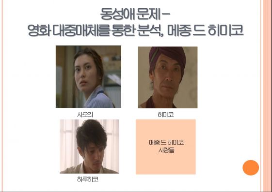 동성애 문제 -  영화 대중매체를 통한 분석, 메종 드 히미코