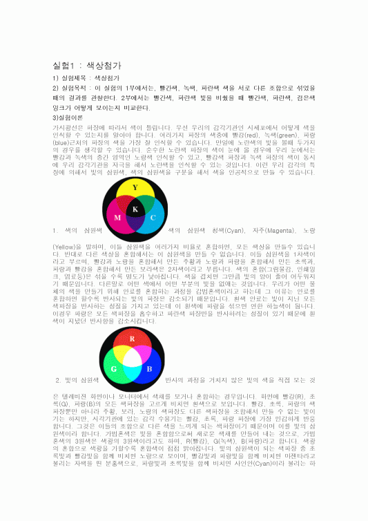 색상첨가 보고서