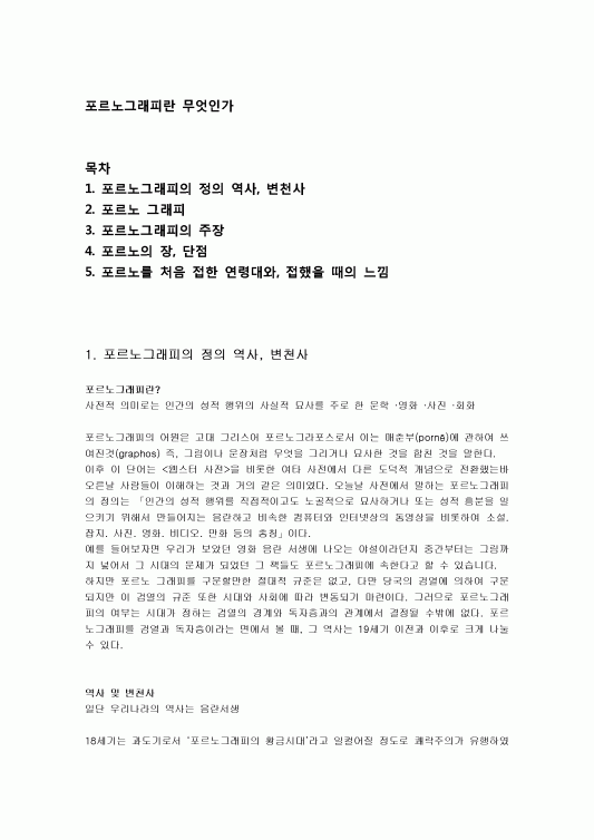 포르노그래피란 무엇인가