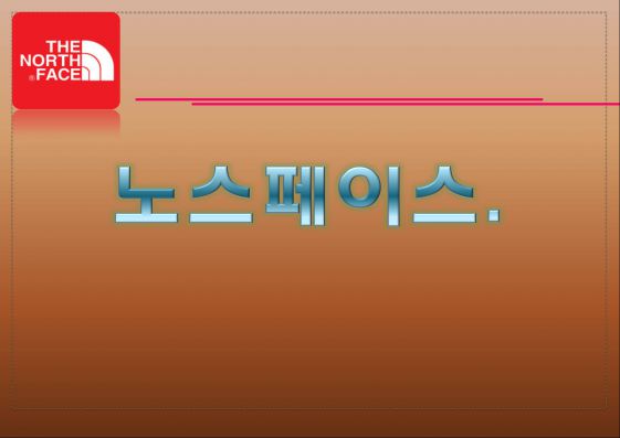 노스페이스 브랜드분석및 노스페이스 마케팅 SWOT,4P전략분석과 노스페이스 장기적전략 제안