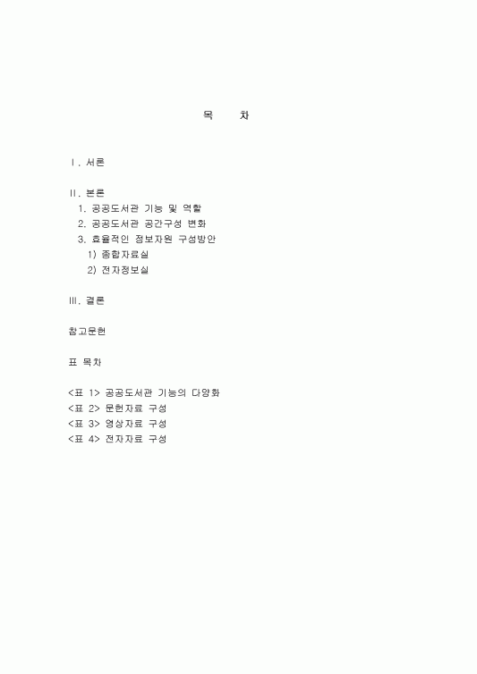 공공도서관 정보자료의 구성방안에 대해