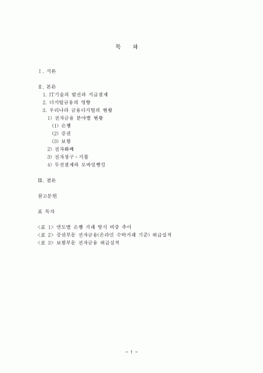 IT혁신에 따른 디지털금융이 금융기관에 미친영향