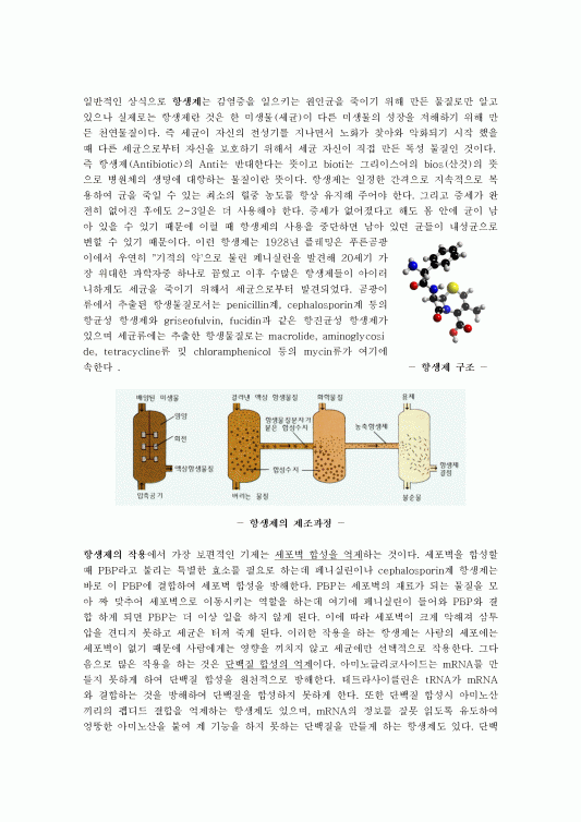 항생제에 대해