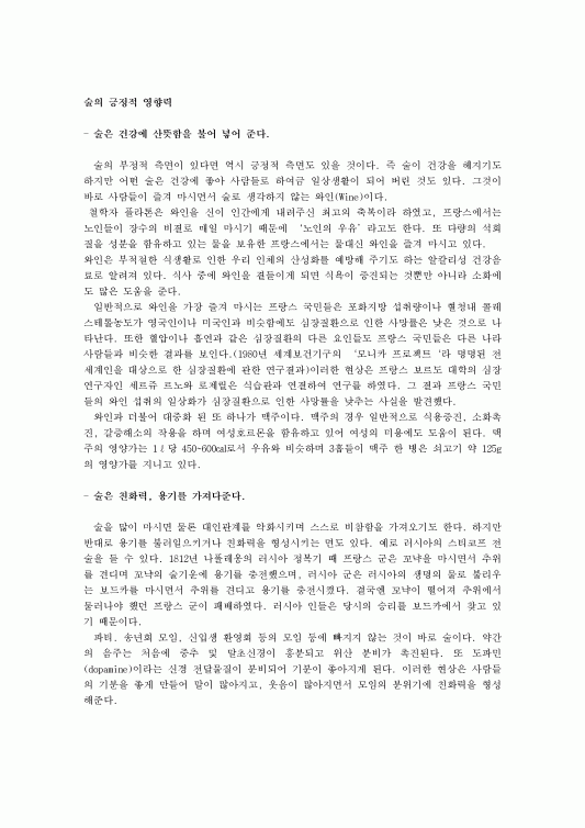 칵테일과 술 문화