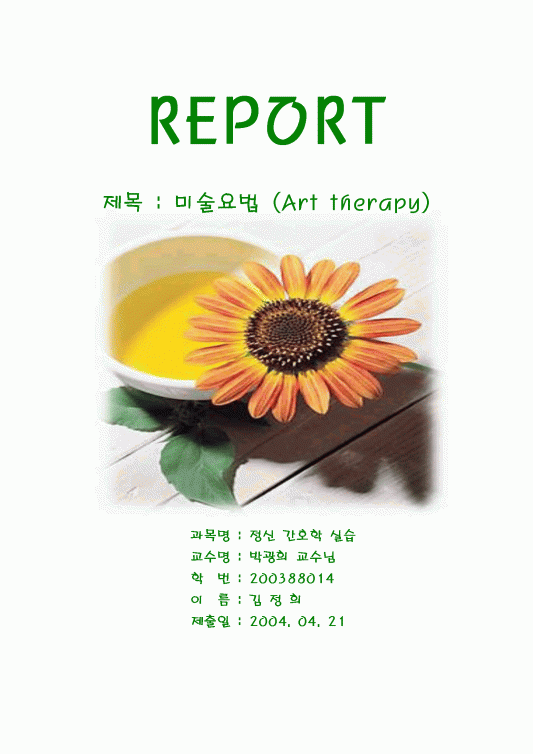 정신간호학미술요법