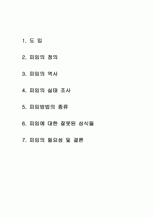 피임(避妊) 레포트 자료