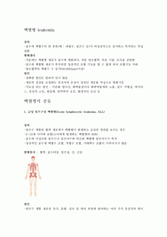백혈병 문헌고찰