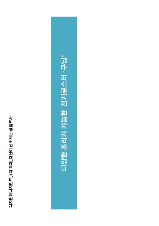 디자인매니지먼트 1차 과제(중간과제)_자신이 선호하는 상품 조사분석(PDF버전)