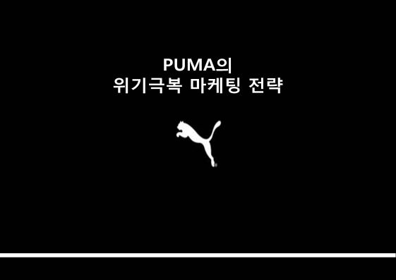 푸마 PUMA 위기극복위한 마케팅전략 분석및 푸마 소비자행동분석