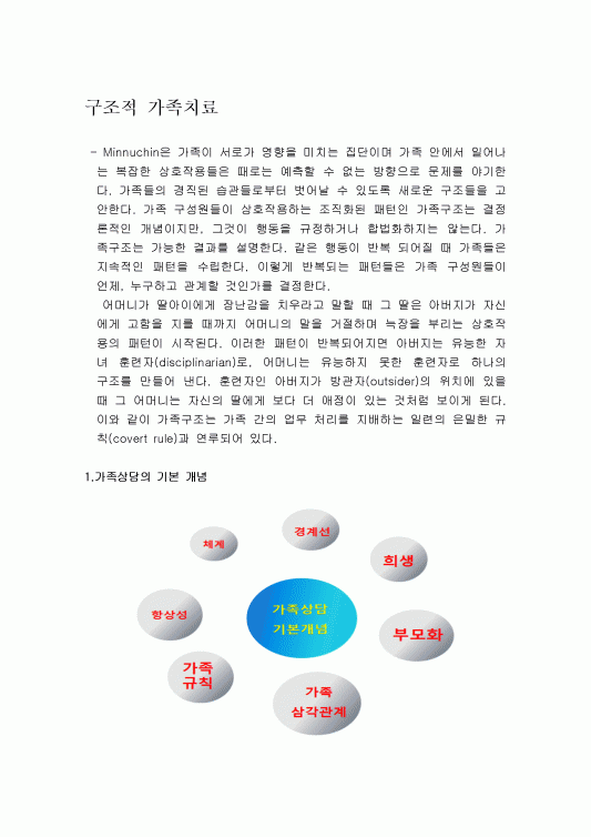 구조적  가족 치료