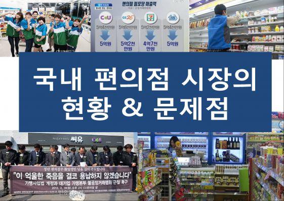 국내 편의점 시장의 현황과 문제점 (편의점)