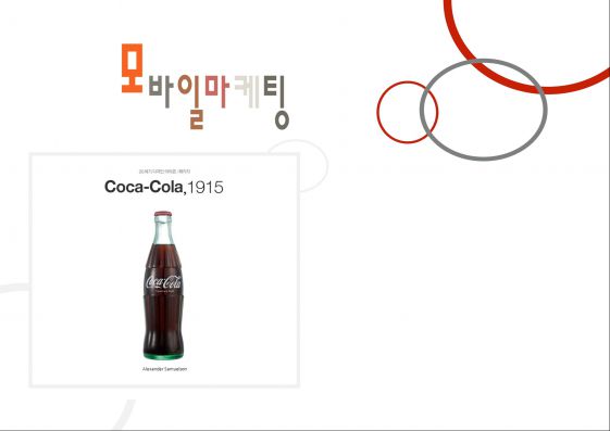 모바일 마케팅 - 코카콜라 (Coca-Cola) (모바일, 기업선정배경, 모바일 마케팅 성공 사례, SWOT, STP, 4P 전략, E- CRM  & Brand, 기대효과, 한계점).pptx