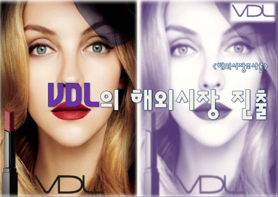해외시장조사론-VDL의 해외시장 진출,LG 생활건강,브랜드마케팅,서비스마케팅,글로벌경영,사례분석,swot,stp,4p