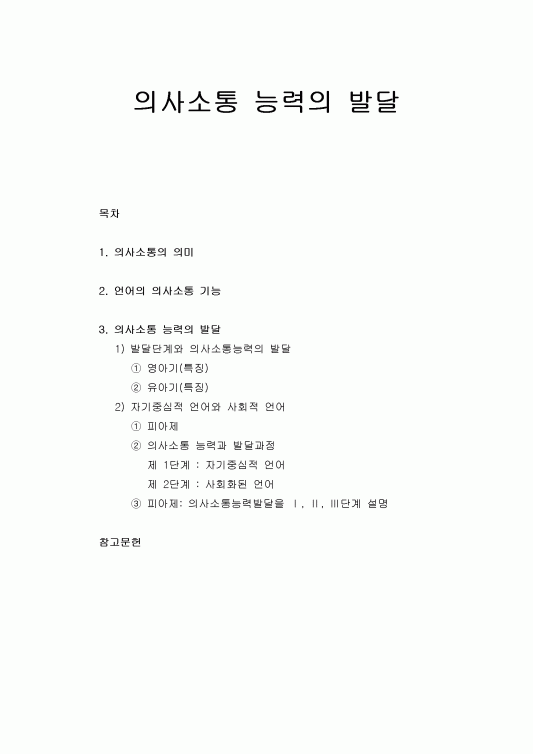 [언어지도]의사소통 능력의 발달 - 의사소통의 의미, 언어의 의사소통 기능, 의사소통 능력의 발달