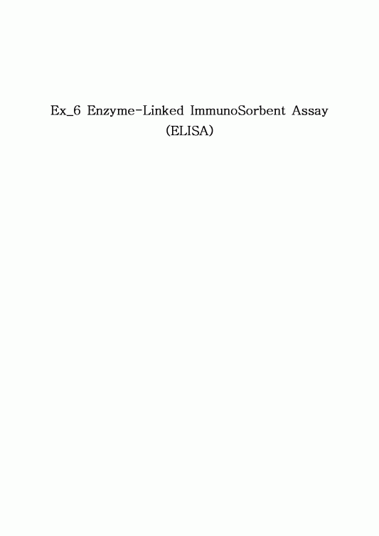 Ex7_Enzyme- Linked ImmunoSorbent Assay(ELISA)