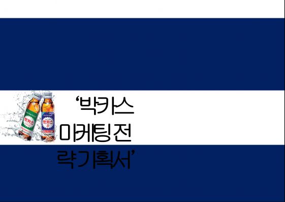 박카스 마케팅전략 기획서 -박카스 마케팅사례분석과 브랜드분석및 박카스 새로운 마케팅전략 제안 PPT