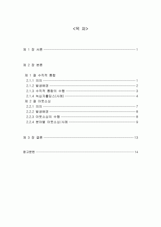 [기업의 경영 전략] 수직적 통합과 아웃소싱