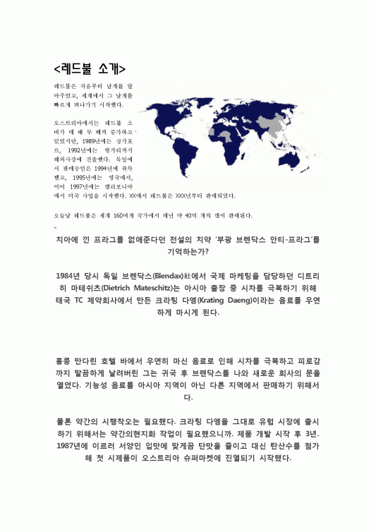 [경영학] 레드불 swot분석