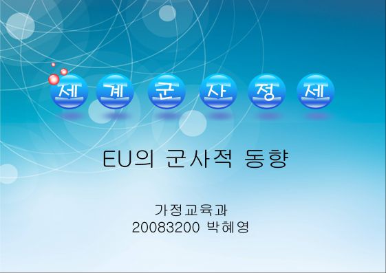 EU의 군사 동향