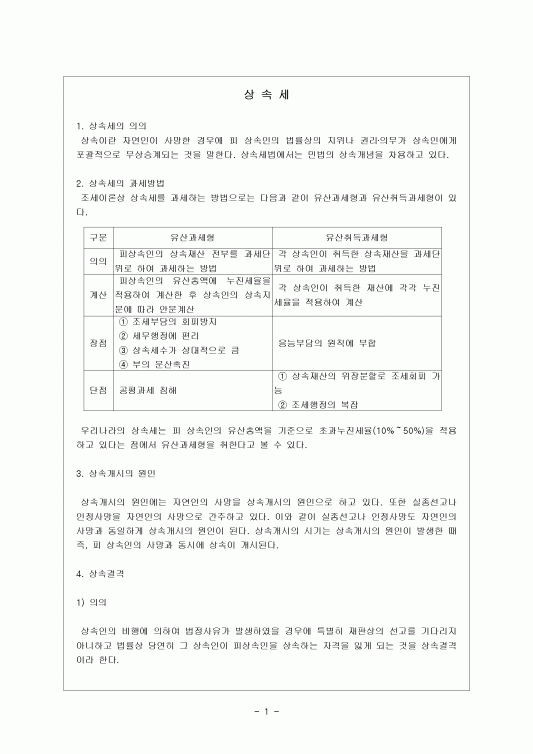 상속세 & 증여