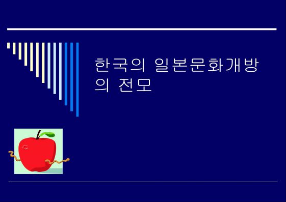 일본 대중문화 개방과 그 이후 PPT
