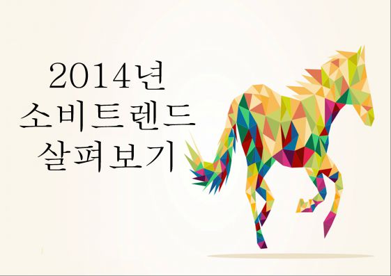 2014년 소비트랜드 분석과 2015년 트랜드 예상발표