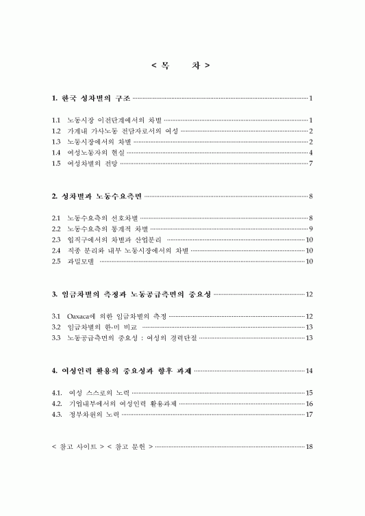 한국 성차별 구조