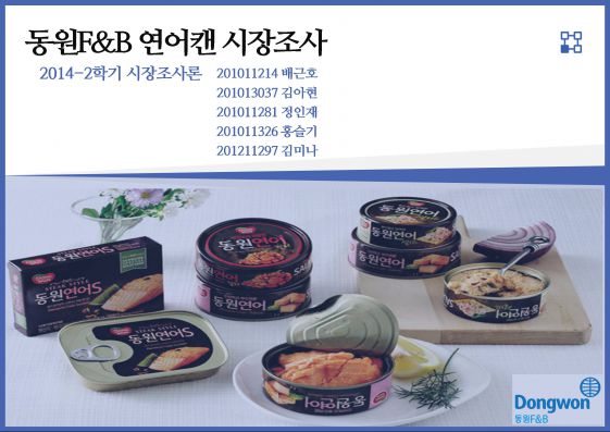 동원F&B(Dongwon F&B) 연어캔 마케팅 조사 보고서 및 전략 제안서.pptx