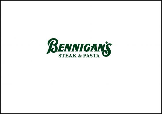 베니건스 브랜드전략 Bennigan`s Steak & Pasta.pptx