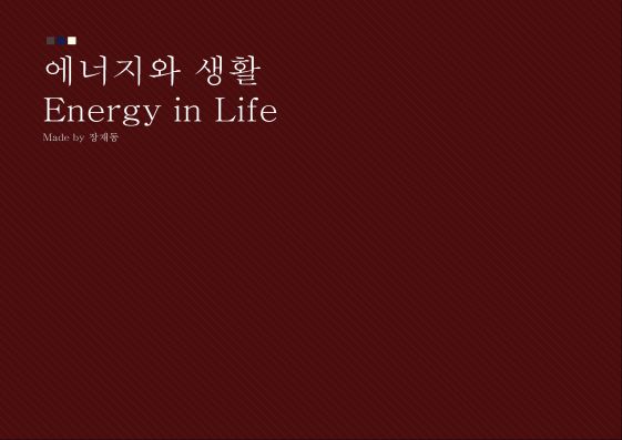에너지와 생활 과제 정리 Energy in Life.pptx
