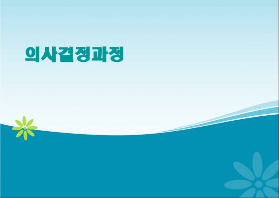 의사결정과정, 개인의사 결정 및 조직의 의사결정
