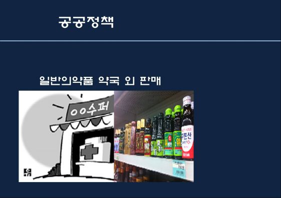 [평가우수자료][공공정책-복지 정책 분석] 일반의약품 약국 외 판매 - 일반의약품 약국 외 판매 반대, 일반의약품 약국 외 판매 논의 찬성, 일반의약품 약국 외 판매 문제점, 일반의약품 약국 외 판매 견해.ppt