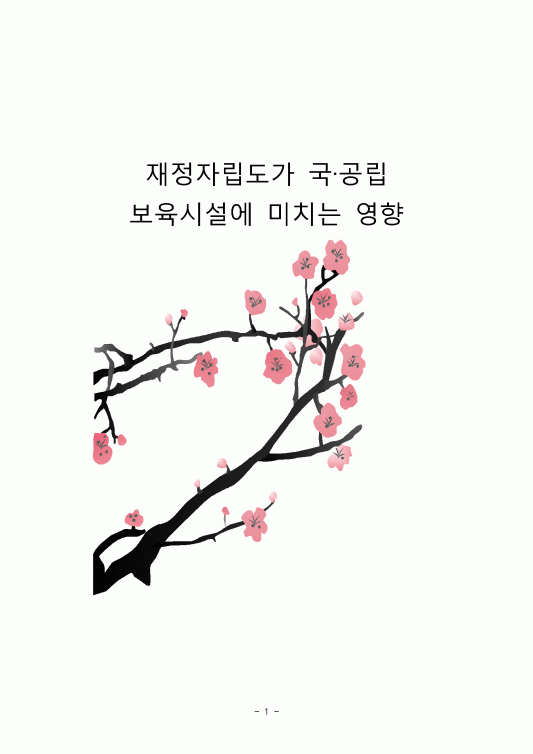 재정자립도가 국공립 보육시설에 미치는 영향