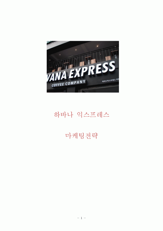 하바나 익스프레스 (HAVANA EXPRESS) 마케팅전략  - 하바나 익스프레스 브랜드분석과 SWOT분석 및 마케팅 4P전략분석 레포트