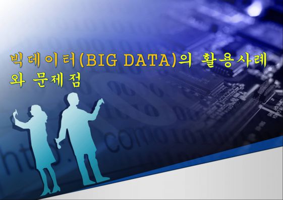 빅데이터(BIG DATA)의 활용사례와 문제점