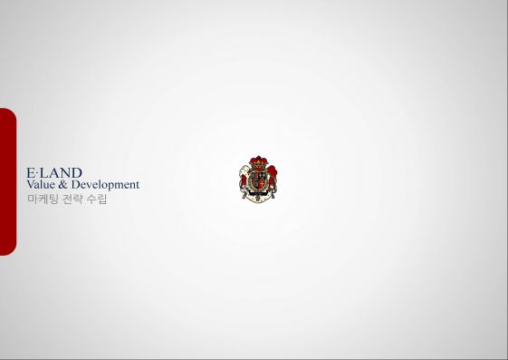 이랜드 마케팅 PPT